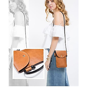 Women Fashion Handbags Wallet Tote Bag Shoulder Bag Top Handle Satchel Purse Set 4pcs bags for women (brown)