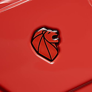 PEUGEOT Voyages Hardside Luggage with Spinner Wheels, Glossy Red, 26 Inch Trunk