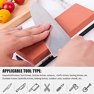 SD.TIANPENG Whetstone Knife Sharpening Stone Kit 400/1000＆3000/8000 Grit 2 Side Professional Knife Sharpener Waterstone Set with Leather Strop, Polishing Compound, NonSlip Bamboo Base, Angle Guide
