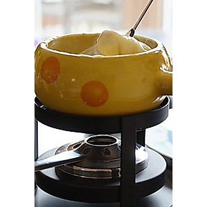 Homey Product - Set of 6 Fondue Forks - Rust Resistant Stainless Steel Skewer Sticks with Natural Bare Oak Wood Handles - 9.5" and Perfect for Melted Cheese, Meat, Fruit and More