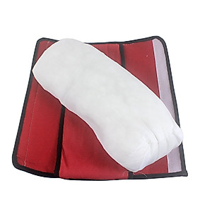 Hillento Auto Seat Belt Pillow Car Safety Belt Protect, Shoulder Pad, Headrest Neck Support, Adjust Vehicle Seat Belt Cushion for Kids, Children, Adult, Red