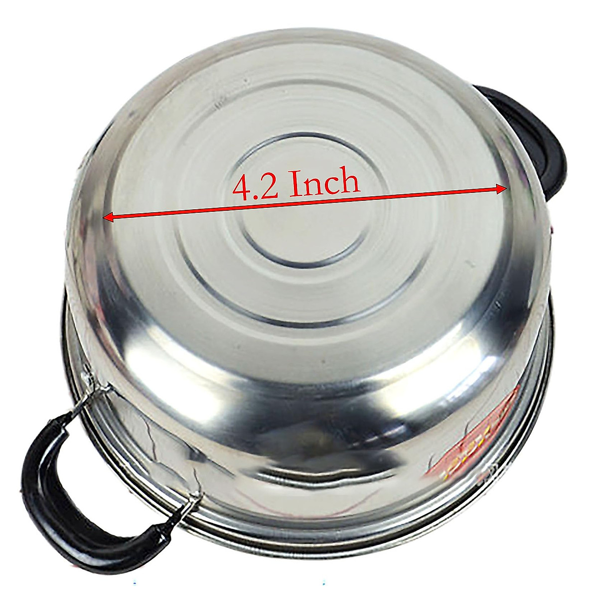Stainless Steel Saucepan, 0.9 Quart Double Handle Milk and Soup Pot with Lid for Warming, Cooking and Boiling Milk, Spaghetti, Soup in Kitchen and Outdoor (16cm)