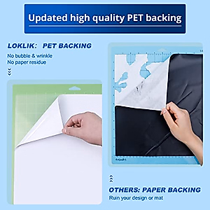 LOKLIK White Permanent Vinyl for Cricut, 12" x 13ft White Permanent Adhesive Vinyl Rolls, Matte White Vinyl Roll for Cricut Silhouette Cameo - Easy to Cut&Weed