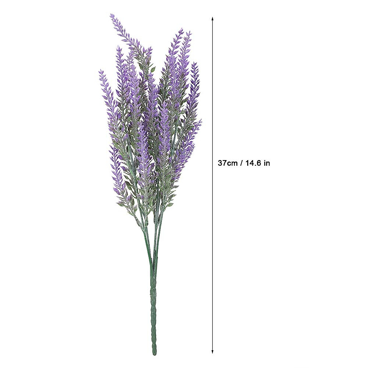 Tyenaza Artificial Lavender Flowers Plants, Faux Shrubs Plastic Plants for Home Garden Party Decor(Purple)