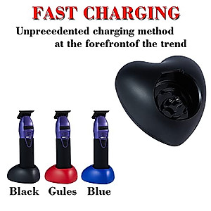 Kimhonglee Professional Hair Clippers Charging Stand for Babyliss Portable Electric Trimmer Charging Base for All BaByliss Barberology FX Metal Cordless Trimmers and Clippers 8700GCN 787GCN(Black)