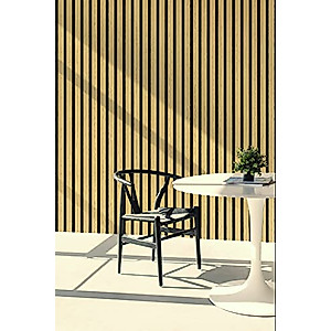 myforHD Self-Adhesive Wood Grating Wallpaper Wood Stripe Grain Natural Wooden Slats Wallpaper Peel and Stick Contact Paper PVC Vinyl Film Removable Waterproof