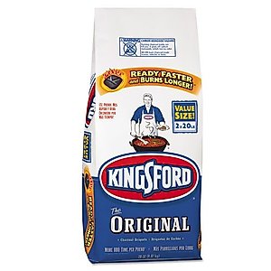 Kingsford Charcoal Briquets, 2x20lb - Two 20-Pound Bags.