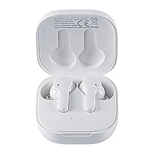 QCY T13 True Wireless Earbuds Bluetooth 5.1 Headphones Touch Control with Charging Case Waterproof Stereo Earphones in-Ear Built-in Mic Headset 40H Playtime (White)