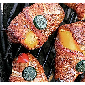 Steak Pinz - Grill Safe, Reusable Nylon Food Markers for Marking Desired Grilling Temperature, Spiciness, or Marking Dietary Restrictions - Made in The USA. (Pack of 32 Pinz