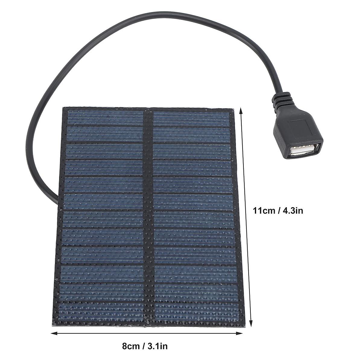 3W 5V Mini Solar Panel for Smart Phone, Small Fans, Outdoor, Portable Polysilicon Solar Photovoltaic Panel