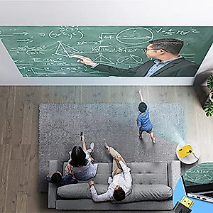 Projector, (U.S. Standard) LED Portable Mini Projector HD 1080P Projector U Disk Plug-in Card, Home HD Projector, with Tripod, External Audio Connection, Family Wonderful Gifts