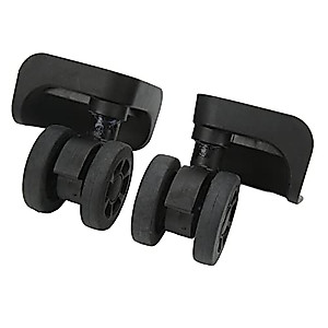 Suitcase Wheel, 1 Pair Luggage Replacement Wheel Luggage Suitcase Caster Swivel Universal Wheel Nylon for Repair Replacement Black