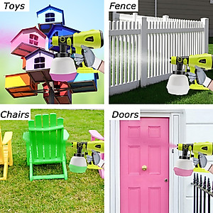 TAIRDA Cordless Paint Sprayer for Ryobi 18V Battery(NO Battery), Handheld HVLP Paint Sprayer with 1000ML Container, Electric Paint Sprayer for Painting Ceiling, Fence, Cabinets, Walls (Bare Tool)