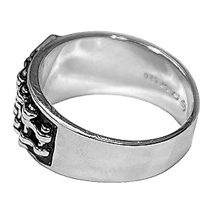 Harley-Davidson Men's Bar & Shield Bike Chain Ring, Sterling Silver HDR0260 (12)