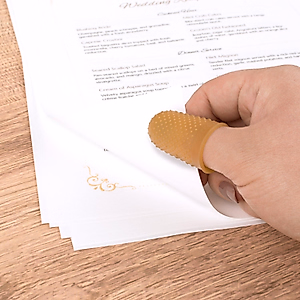 Swingline Rubber Finger Tips, Finger Cots, Small, Size 11, Amber, Finger Protector For Use with Swingline Staples & Swingline Staplers, Home Office Desktop Accessories, 12 Count (54031)