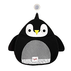 3 Sprouts Bath Storage Caddy - Organizer for Shower, Baby and Toys, Penguin