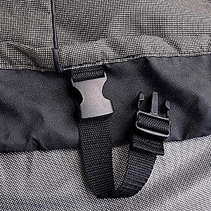 Budge NeverWet Mojave Square Patio Table Cover, Black Ivory, Medium