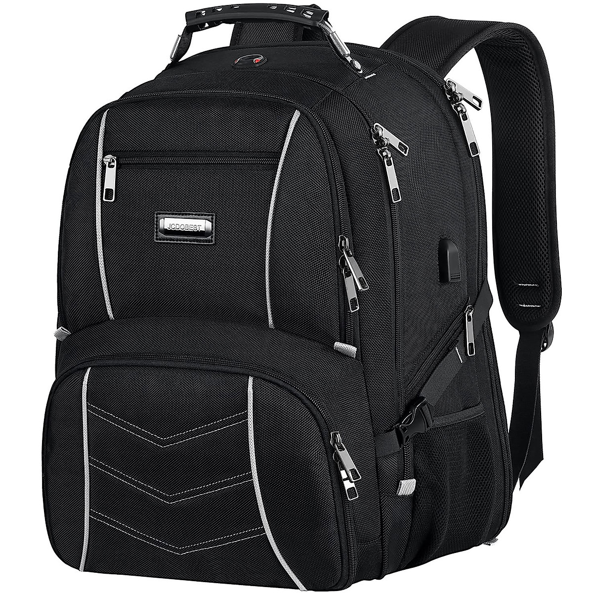 Lunch Backpack for Men, Insulated Cooler Bag Lunch Box Backpack, Extra Large Travel Laptop Backpack TSA Friendly RFID Durable Computer College School Bookbag with USB Port Women Fits 17.3 Inch Laptop