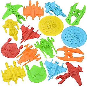 ArtCreativity Small Spaceship Toys for Kids, Set of 144, Outer Space Party Favors for Children, Space Ship Toys in Assorted Colors, Galactic Party Goodie Bag Fillers, Holiday Stocking Stuffers