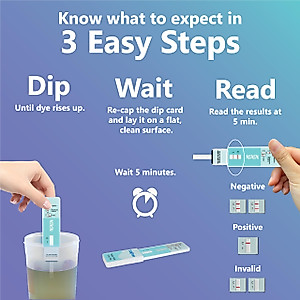 [5 Pack] Prime Screen THC Marijuana Drug Test Kit - Medically Approved Urine Drug Screening Test - Detects Any Form of THC Cannabis
