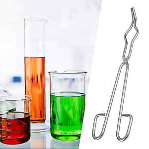 Crucible Tongs for Laboratory Stainless Steel Professional Crucible Forceps Clamp Beaker Holder Pliers(400mm)