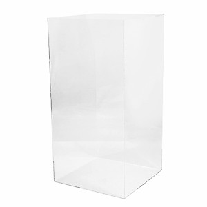 BJTDLLX Acrylic Display Case (12 x 12 x 24 inch), Tall Clear Plastic Box Dust Proof Action Figures Toy Acrylic Case, Collectibles Display Case Display Countertop Box for Display Figures Dolls