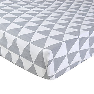 100% Organic Cotton Diaper Changing Pad Cover for Baby Boys & Girls–Soft 100% Woven Cotton–Universal, Elastic Trim Edges Design–Unisex– Perfect for Cradle and Bassinet,Stain Resistant & Machine Wash