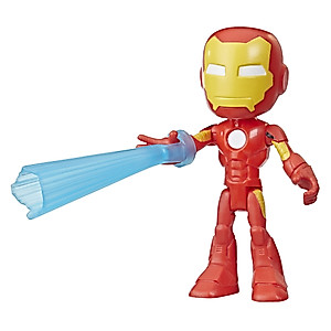 Marvel Spidey and His Amazing Friends Iron Man Action Figure with Accessory, 4-Inch, Preschool Super Hero Toys, Christmas Stocking Stuffers for Kids, Ages 3+