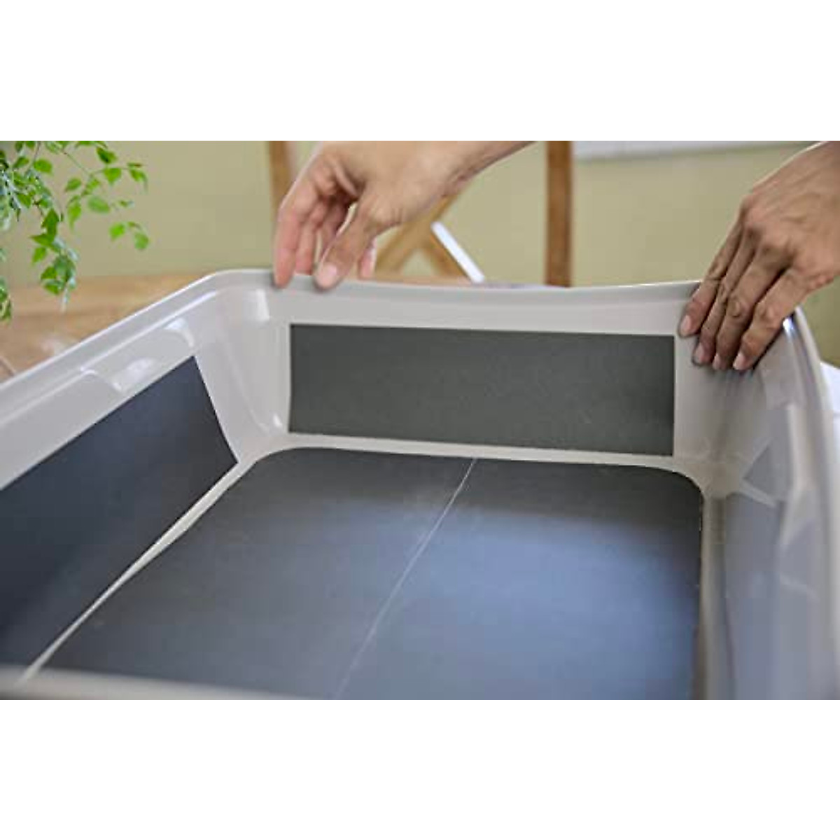 Kitty Cure Litter Box Emery Board and Manicure Strips, Scratch Liner for Litter Box, Nail File for Cats