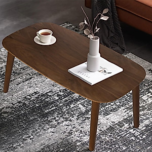 Wood Folding Coffee Table Space Saving Side Table