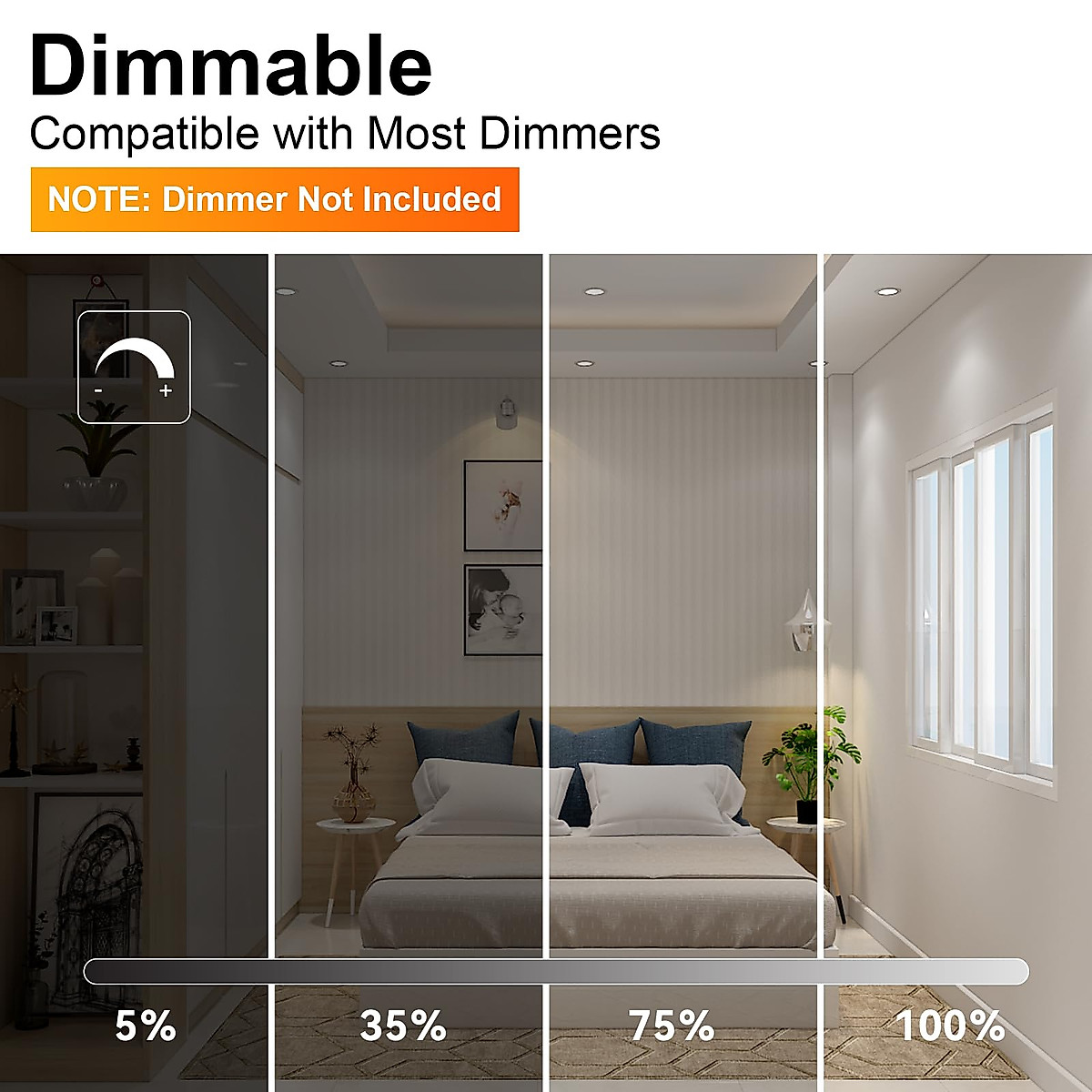 TJOY 12 Pack BR30 Led Bulb 65W Equivalent, Dimmable Flood Light Bulbs Indoor, E26 Base, 2700K Warm White, 9W, 800 LM, Recessed Lighting Bulbs for Ceiling, Recessed Can, Living Room and Kitchen