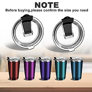 20oz Tumbler Replacement Lids Spill Proof Splash Resistant Lids Covers for 3.25in Cup Mouth for Tumble Compatible with YETI Rambler Atlin, Beast Juro SUNWILL Cup (2 Pack)