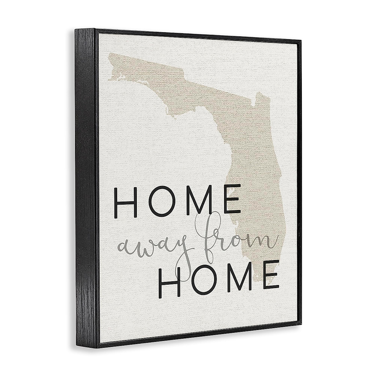 The Stupell Home Décor Collection Home Sweet Florida Typography Framed Giclee Texturized Art, 11x14