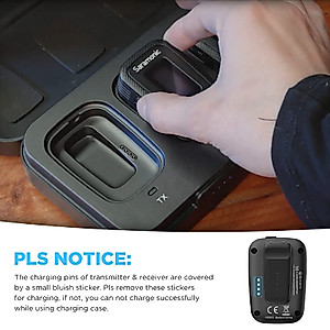 Saramonic Upgraded Blink500 Pro B2 2.4GHz Dual-Channel Wireless Lavalier Microphone for DSLR Video Camera Android iPhone Tablet PC Computer Recording Facebook YouTube Podcast Vlog Interview (B2)