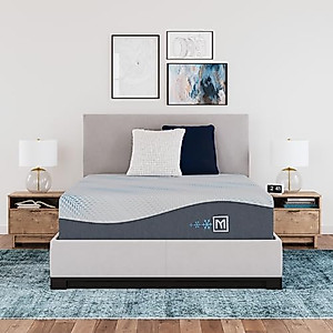 Signature Design by Ashley 14 Inch Millennium Cushion Firm Gel Memory Foam Hybrid Mattress, Queen, White