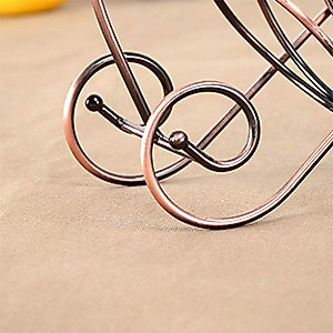 ZYZMH Creative Spring Handle Wine Rack Portable Wine Display Shelf Holder Durable Wine Storage Rack Organizer Bar Decorations