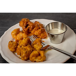 (24 Pack, 2 Sizes) Small Sauce Cups, Stainless Steel Ramekin Dipping Sauce Cup, Commercial Grade Individual Round Condiment Cups (12 of - 1.5oz: 12 of - 2.5oz)