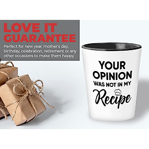 Bubble Hugs Chef Shot Glass 1.5oz - Okie Dokie Artichokie - Funny Cute Artichoke Healthy Food Pun Cook Recipes Vegetables Pizza Veggie Delicious