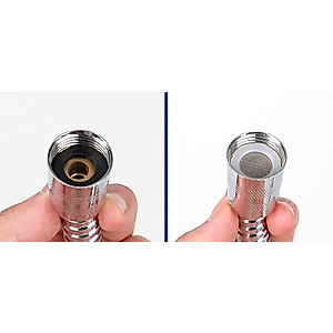 Black 20 pcs Silicone Washer Silicone Filter Gasket for Shower Head Water tap Faucet (White 3 Pcs)