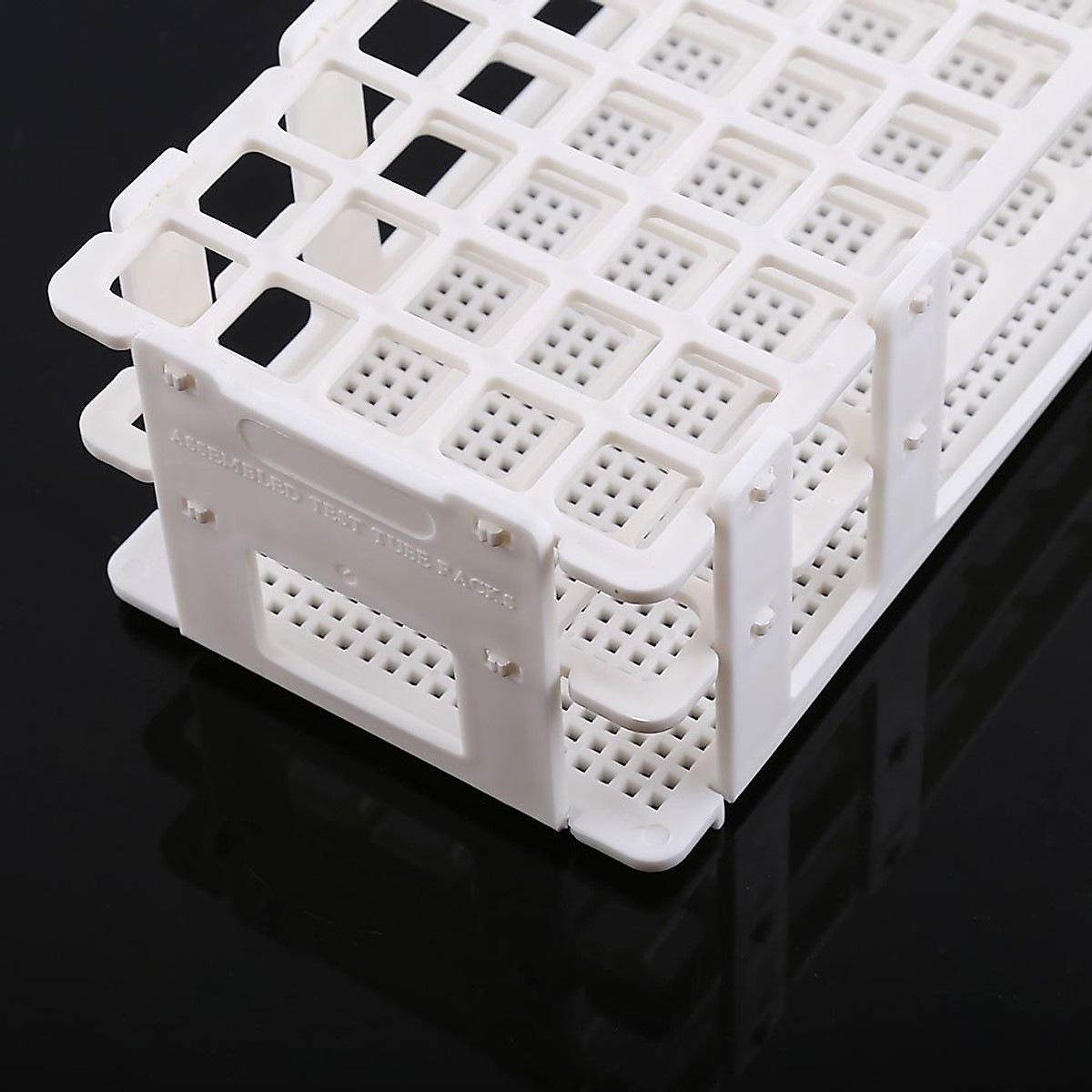 1pc Plastic Test Tube Rack 60 Holes Holder Storage Stand 3 Layers 16mm Hole Detachable for Lab 25 x 10.6 x 6.5cm
