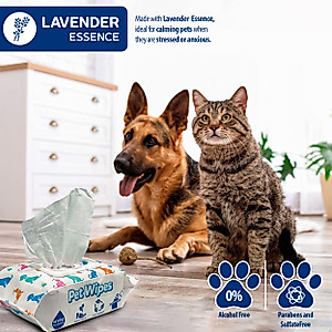 Pets Depot 400 Gentle Puppy Wipes for Butt and Paws - Hypoallergenic, Easy to Use for Dog and Cat Cleaning and Deodorizing - Wet Grooming Wipes to Sanitize Your Pet's Toys