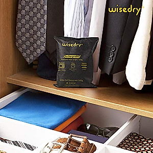 wisedry 2 x 500 Gram [2.2 lbs] Rechargeable Silica Gel Car Dehumidifier, Microwave Fast Reactivated Desiccant Packets Large for Gun Safe Closet Basement Garage Storage Moisture Absorber Bag Reusable