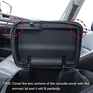 JDMCAR Center Console Cover Compatible with 2005-2015 Toyota Tacoma Accessories Anti-Scratch Armrest Cover Arm Rest Box Lid Cover Protector