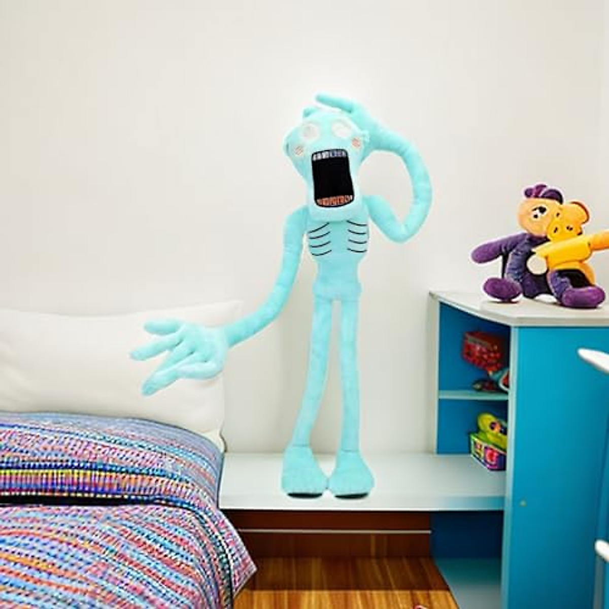 YZYNEW Siren Head Toy Siren Head Plush Toy Shy Man Stuffed Animals for Boys and Girls Holiday Party Perfect for Christmas Halloween (Blue)