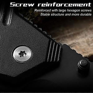 DOOM BLADE 7.87" EDC Cool Sharp Tactical Folding Pocket Knife,Spring Assisted Opening Knifes with Liner Lock,Pocketclip - Best Camping Fishing Hiking Survival Knife