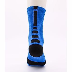 DILIBA Men's Elite Basketball Socks Cushion Athletic Crew Hiking Socks for Women's