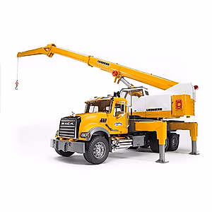 Bruder 02818 Mack Granite Liebherr Crane Truck