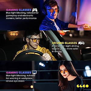 IBOANN 3 Pack Blue Light Blocking Glasses Women/Men, Fake Vintage Eyeglasses with Clear Lens,Fashion Round Retro Frame