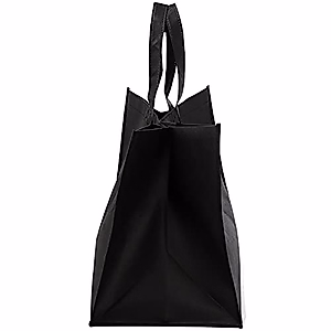 Tosnail 15 Pack Large Foldable Reusable Grocery Tote Bags Shopping Bags - Black