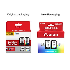 Canon PG-243/ CL-244 Ink Multi pack, Compatible to TR4520, MX492, MG2520, MG2922, TS302 and TS202 Printers